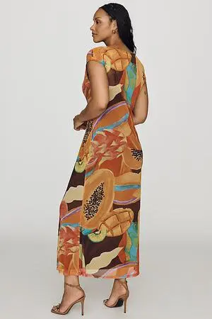 NEVER FULLY DRESSED Rio Mesh Midi Dress