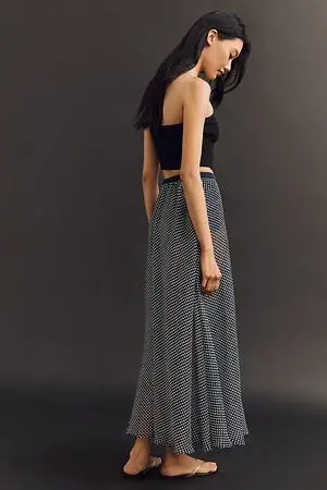 MARE MARE Sheer Dot Maxi Skirt