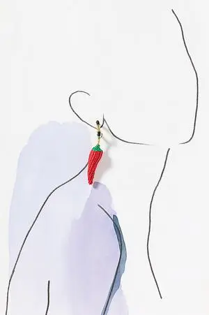 BAMBOLEIRA Clarte Charm Hoop Earrgs