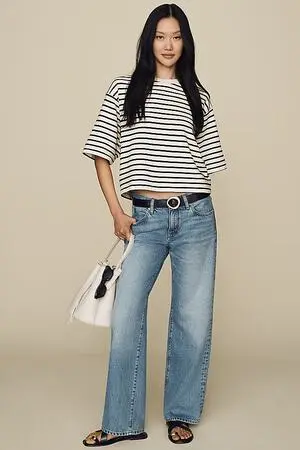 FRAME The Saturday Low Rise Straight Jeans - Static