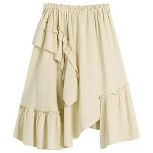 You Must Create Draped Midi Skirt - Shell