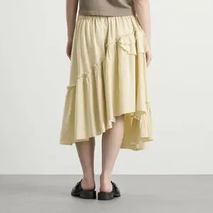 You Must Create Draped Midi Skirt