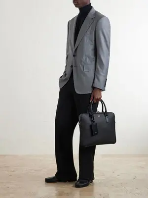 TOM FORD Elliot Full-grain Leather Briefcase