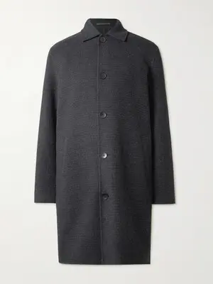 Mr P. Checked Double-faced Wool And Cashmere-blend Coat