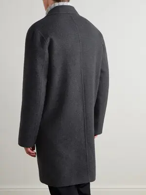 Mr P. Checked Double-faced Wool And Cashmere-blend Coat