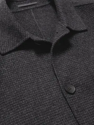 Mr P. Checked Double-faced Wool And Cashmere-blend Coat