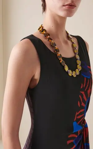 Dries Van Noten Patterned Glass Necklace