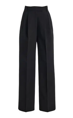 THE FRANKIE SHOP Bea Pleated Suit Pants - Black