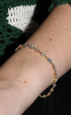 SPINELLI KILCOLLIN 18k Gold Diamond Tennis Bracelet