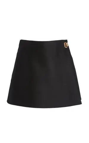 Balenciaga Tailored Wool-silk Skort - Black