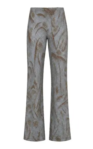 MARGHERITA MACCAPANI Easy Cotton-blend Jacquard Pants - Multi