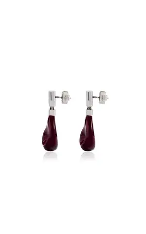 Khaite Keefe Resin Earrings - Red