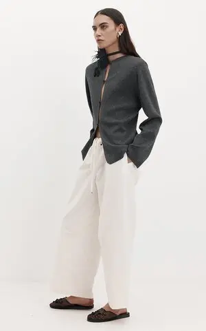 HARRIS TAPPER Exclusive Violetta Wool-cashmere Cardigan