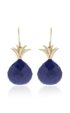 Annette Ferdinandsen Lapis Pineapple Earrings - Blue