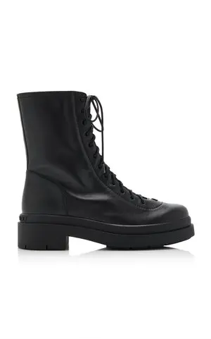 JIMMY CHOO Sima Leather Ankle Boots - Black