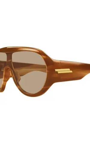 Bottega Veneta Scudo Shield Acetate Sunglasses