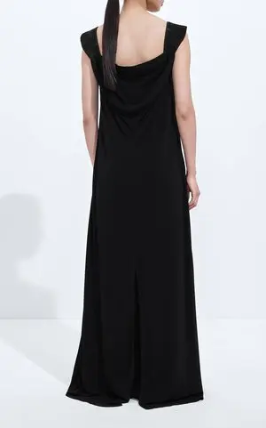 Bottega Veneta Intrecciato-strap Crepe-jersey Maxi Dress