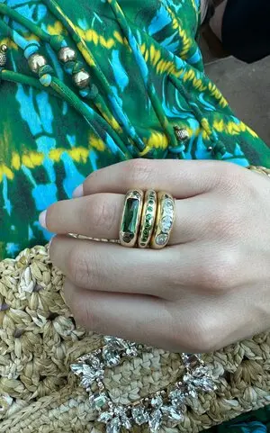 Claudia Mae 14k Yellow Tsavorite Garnet Ring