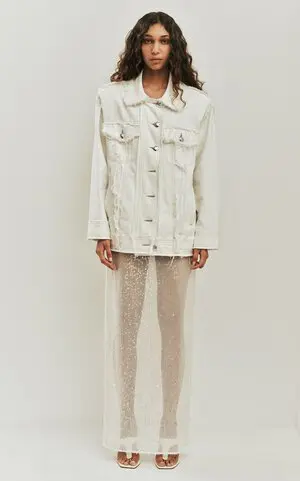 Aje Kirra Cotton Denim Jacket