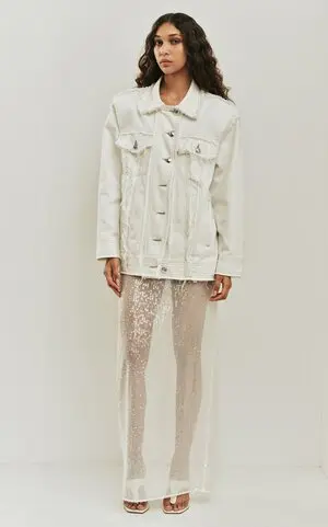 Aje Kirra Cotton Denim Jacket