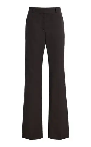 SEV Straight Flare Wool Pants - Brown
