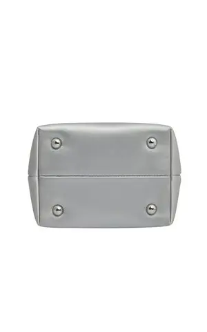 VERAFIED Embellished Crystal Handle Satin Evening Bag
