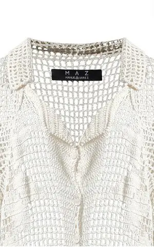 MAZ MANUELA ÁLVAREZ Cotton Crochet Shirt