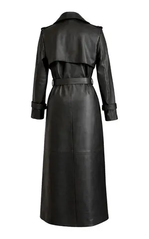 ZUT Navan Leather Trench Coat