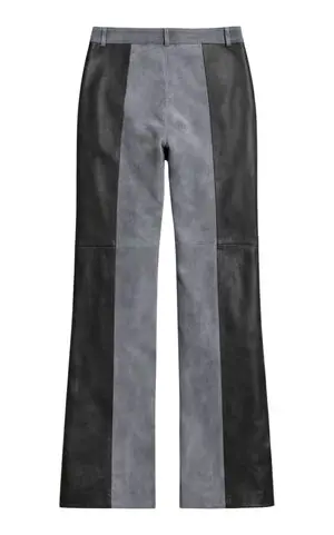 ZUT Nigata Mixed-leather Wide-leg Pants
