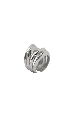 AYSHA BILGRAMI Sterling Vayu Ring Ear Cuff