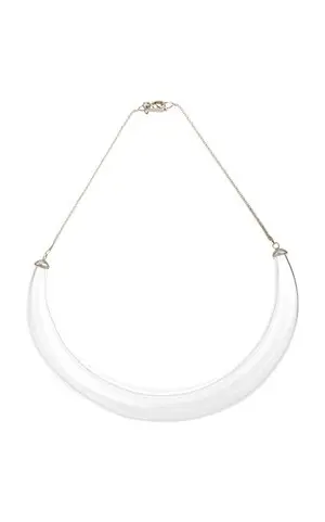MAZ MANUELA ÁLVAREZ Sterling Slim Glass Choker - Silver