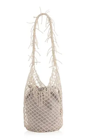 LIKE A BIRD Festiva And Luna Beaded Bag - Silver