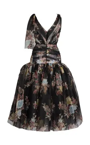 Erdem Floral Silk-organza Maxi Dress