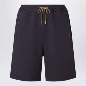 Fendi Cotton Bermuda Shorts - Blue