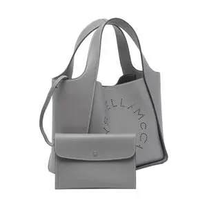Stella McCartney Logo Detail Tote Bag - Gray