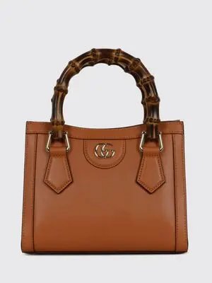 Gucci Bamboo Handle Mini Bag In Leather - Brown