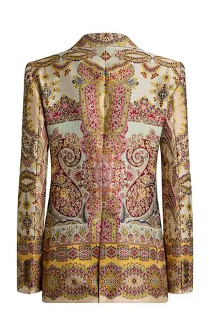 Etro Patterened Cotton-blend Blazer