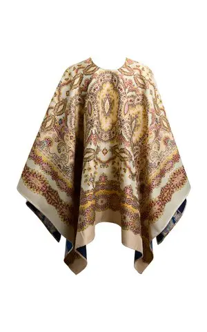 Etro Patterned Leather Cape
