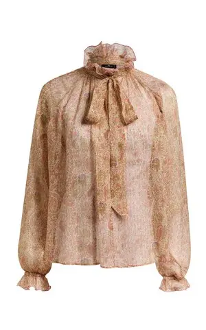 Etro Printed Silk-blend Blouse - Multi