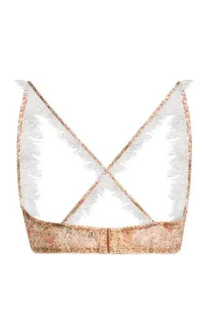 Etro Patterned Silk Bra