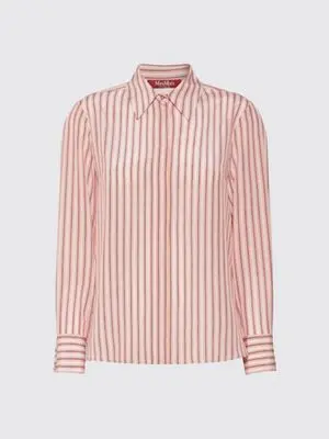 Max Mara Striped Silk Shirt - Multicolor