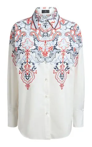 Etro Patterned Cotton-blend Shirt - Multi