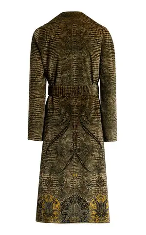 Etro Patterned Stretch-cotton Coat