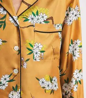 Olivia Von Halle Silk Carmena Alba Pyjama Set
