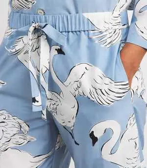 Olivia Von Halle Cotton-silk Casablanca Laia Pyjama Set