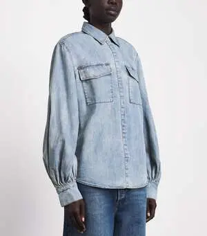 7 For All Mankind Straight Fit Denim Shirt