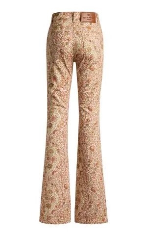 Etro Printed Stretch-denim Bootcut Jeans