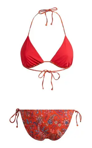 Etro Printed Bikini Top