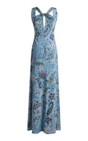 Etro Keyhole Maxi Dress