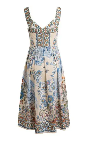 Etro Sleeveless Cotton Midi Dress